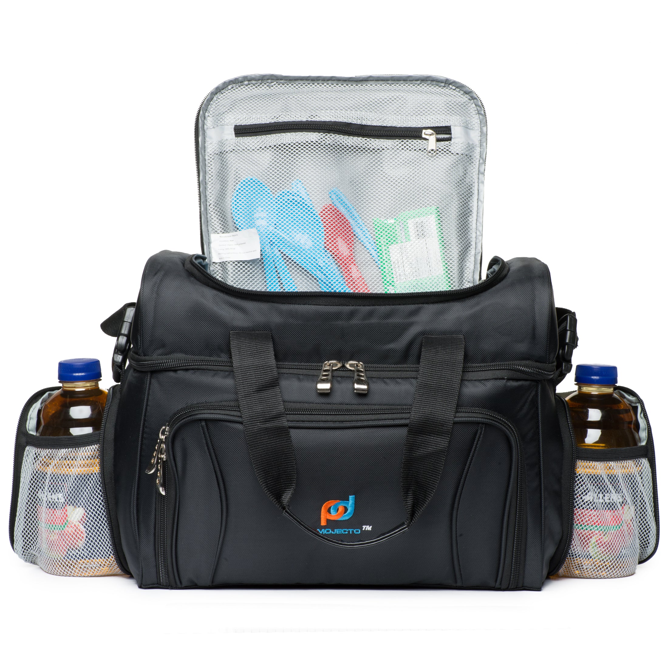 X-Large Cooler Bag (15x12x9 In) With Dual Insulated Compartments. – Mojecto